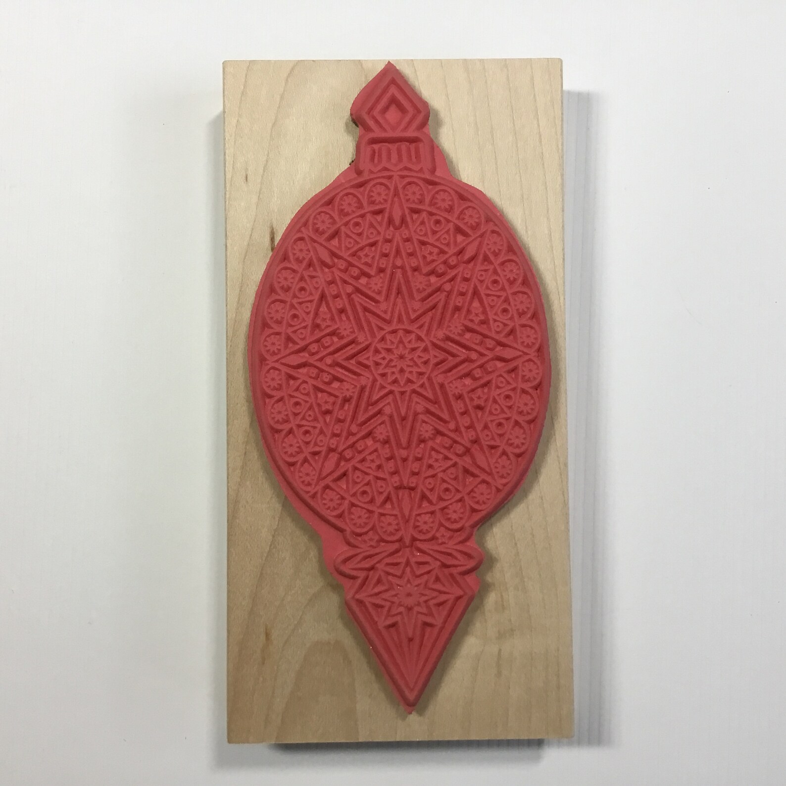 CHRISTMAS ORNAMENT Rubber Stamp. Outlines 3 D . Wood Mounted - Etsy