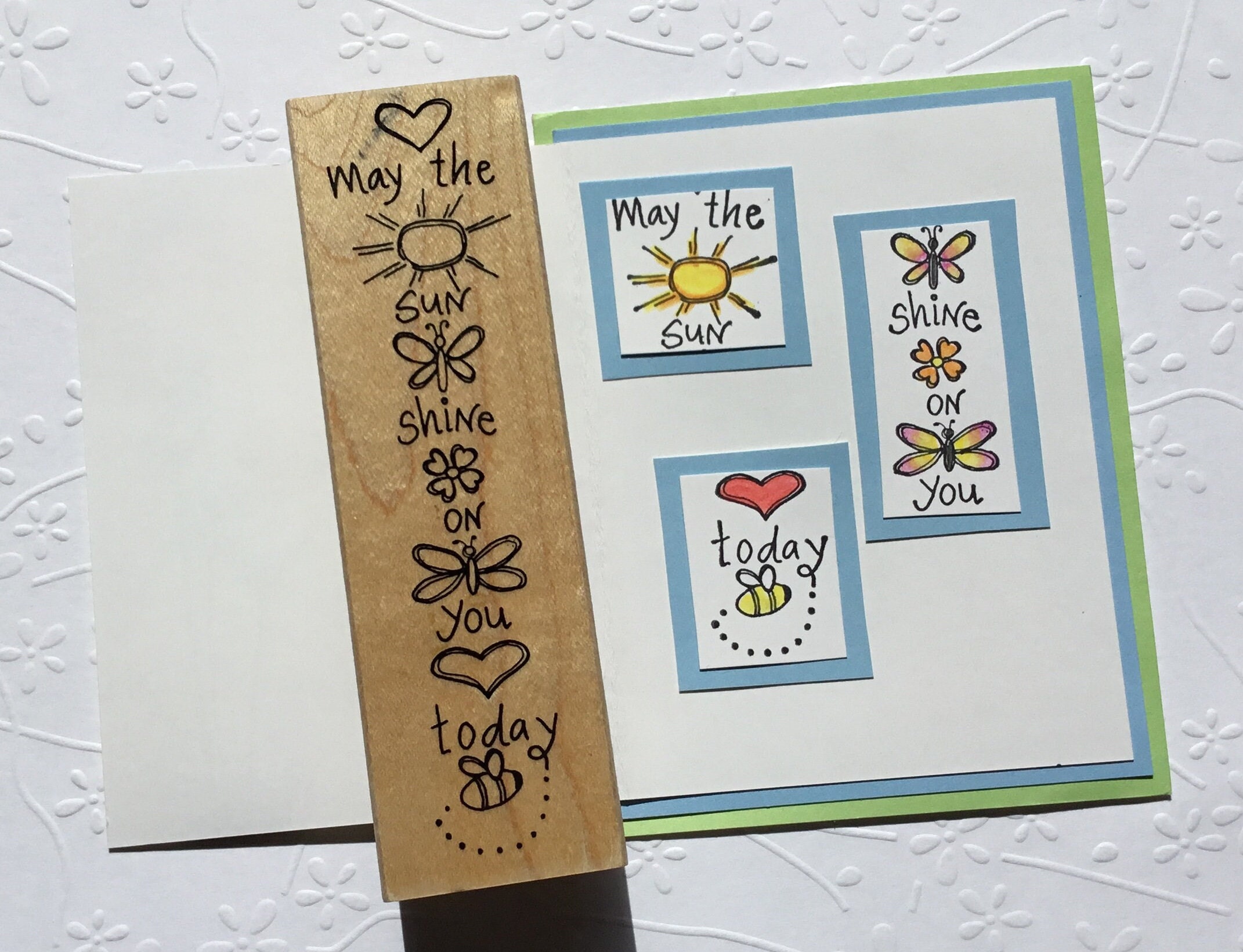 GREAT IMPRESSIONS Spring Rubber Stamp. H137 May the Sun Shine on You ...