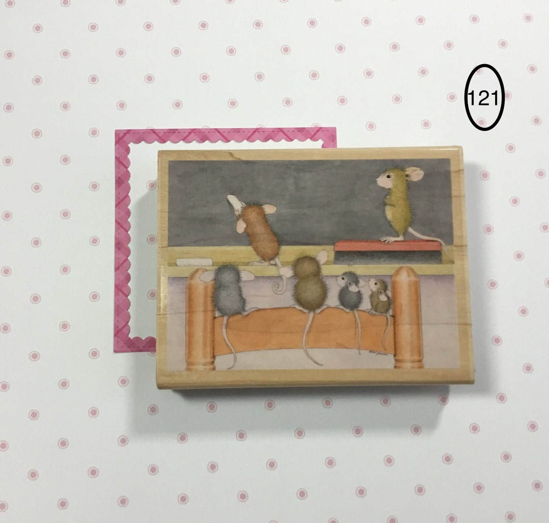 House Mouse Rubber Stamp "abcd EEEEK Fg". Stampabilities HMPR1023 Wood ...