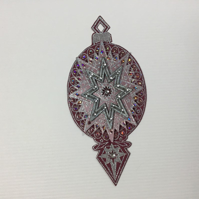 CHRISTMAS ORNAMENT Rubber Stamp. Outlines 3 D . Wood Mounted - Etsy
