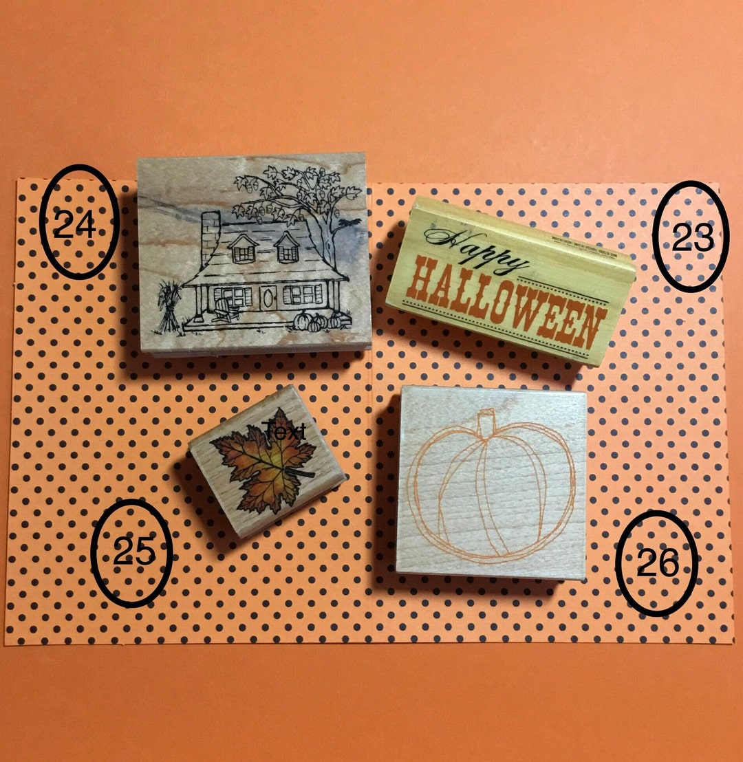 HALLOWEEN and FALL Rubber Stamps. Great Impressions, Hero Arts ...