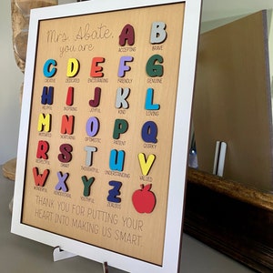 Gift for Teacher, End of the School Year, Personalized Teacher Gift ...