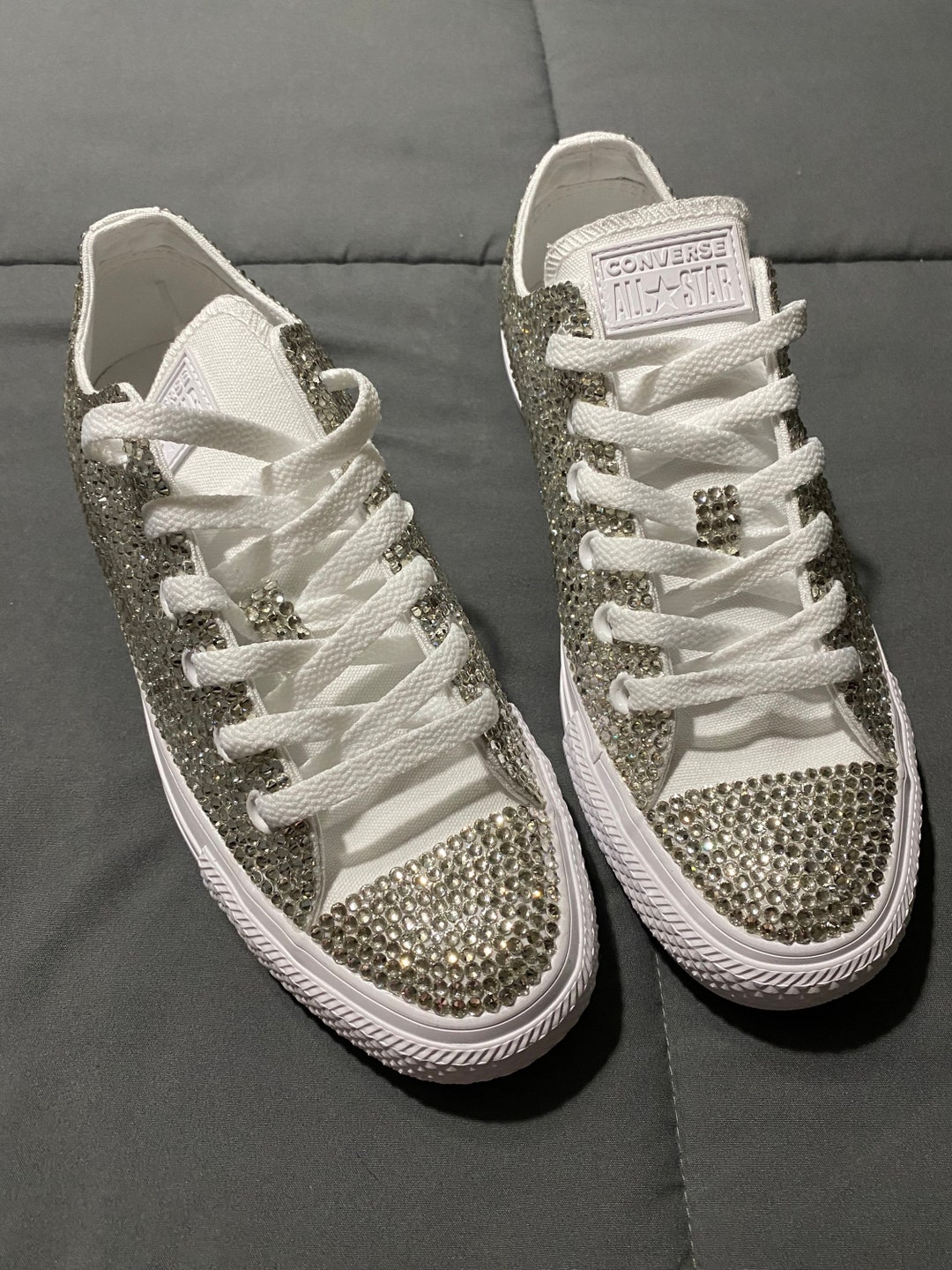 Rhinestone Embellished Converse Sneakers please Try on Converse ...