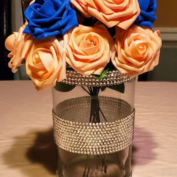 Rhinestone Vases - Etsy