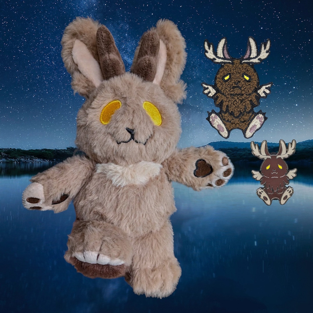 Wolpertinger Plush: German Folklore Bunny, Cryptid Plush (7 In) - Etsy