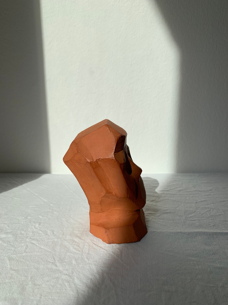 Vintage Abstract Head Sculpture - Etsy