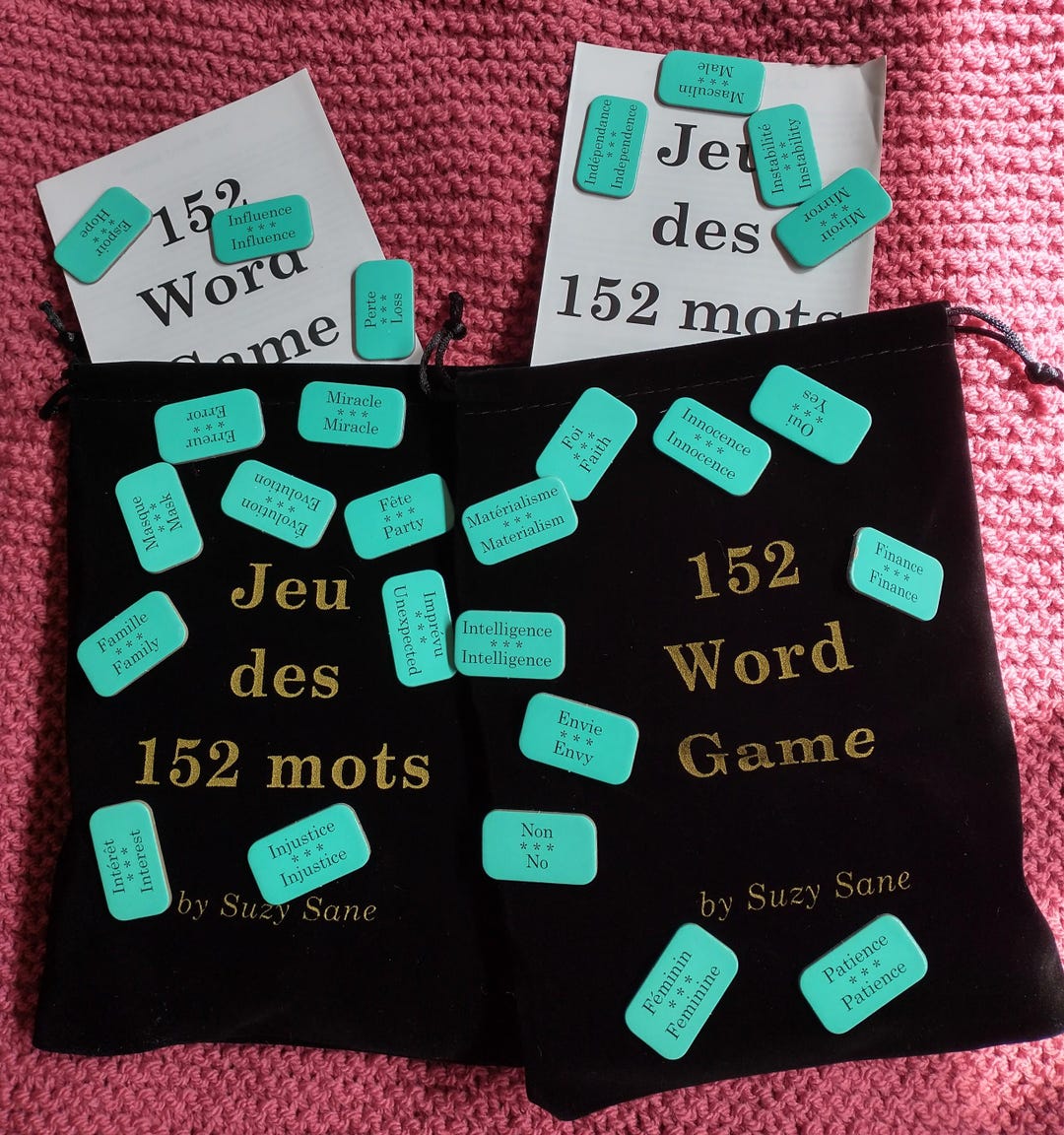 Jeu des 152 mots/152 Word Game - Etsy France