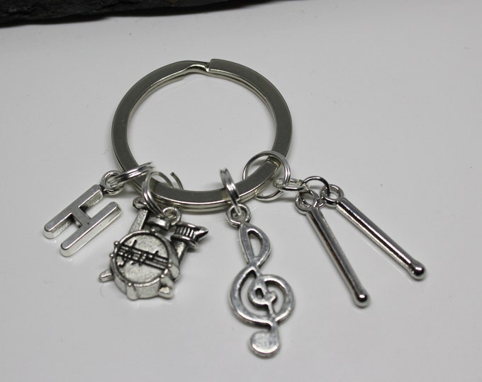 Drummer Gift, Gift for Drummer, Drum Keychain, Drum Keychain, Drum Gift ...