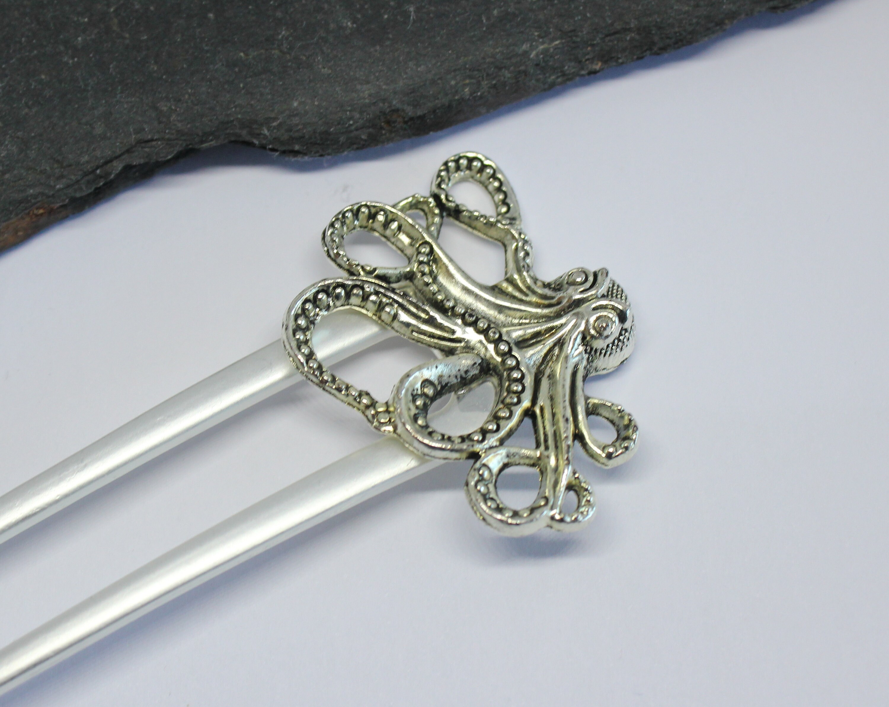 Octopus Hair Fork Octopus Bun Fork Octopus Hair Accessory - Etsy