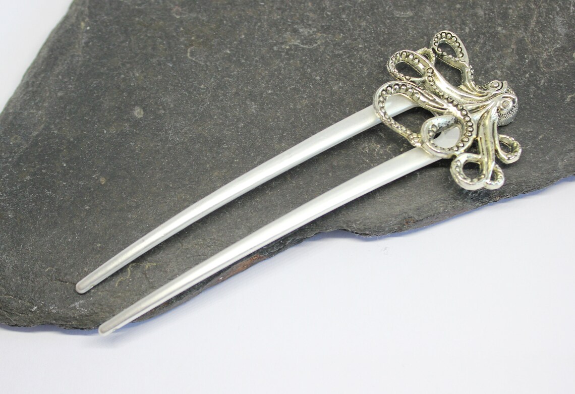 Octopus Hair Fork Octopus Bun Fork Octopus Hair Accessory - Etsy