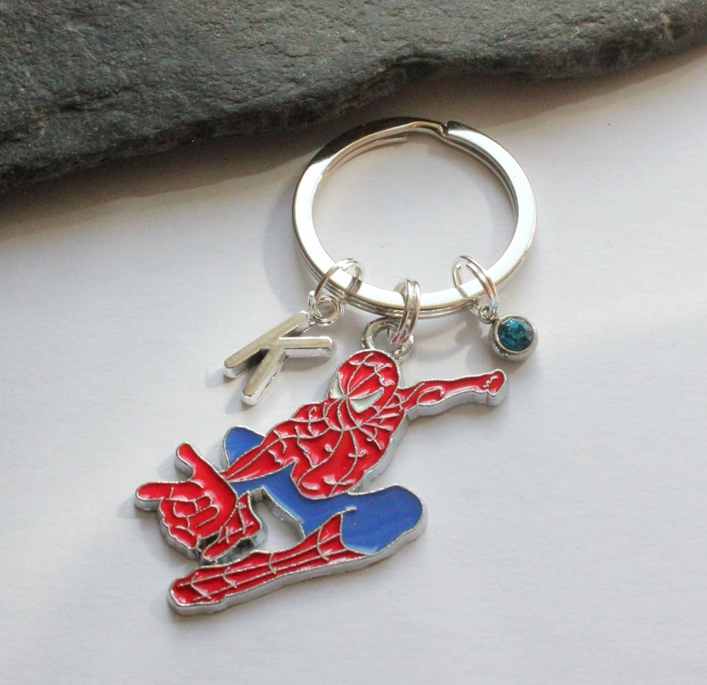 Spiderman Superhero Keyring Superhero Inspired Personalised - Etsy