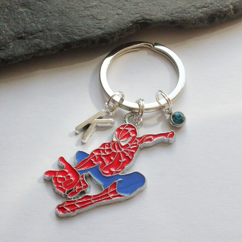 Spiderman Key Chain - Etsy