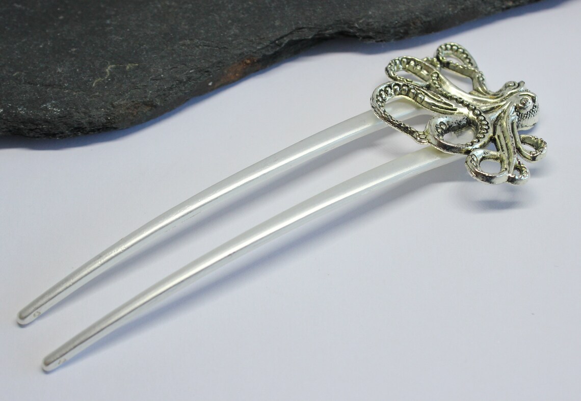 Octopus Hair Fork Octopus Bun Fork Octopus Hair Accessory - Etsy