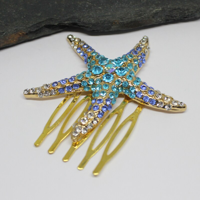 Starfish Hair Comb - Etsy