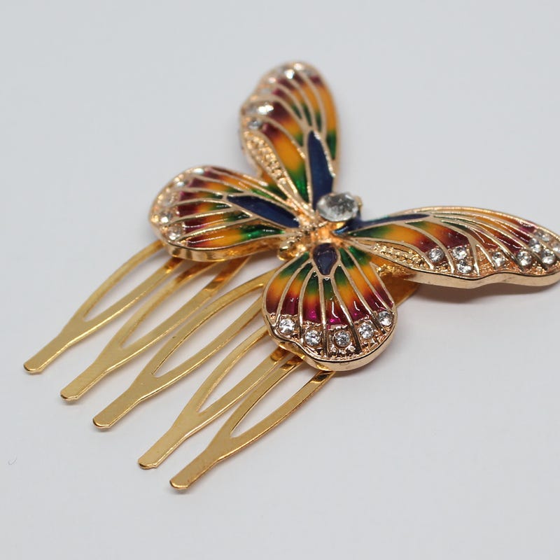 Butterfly Hair Comb - Etsy