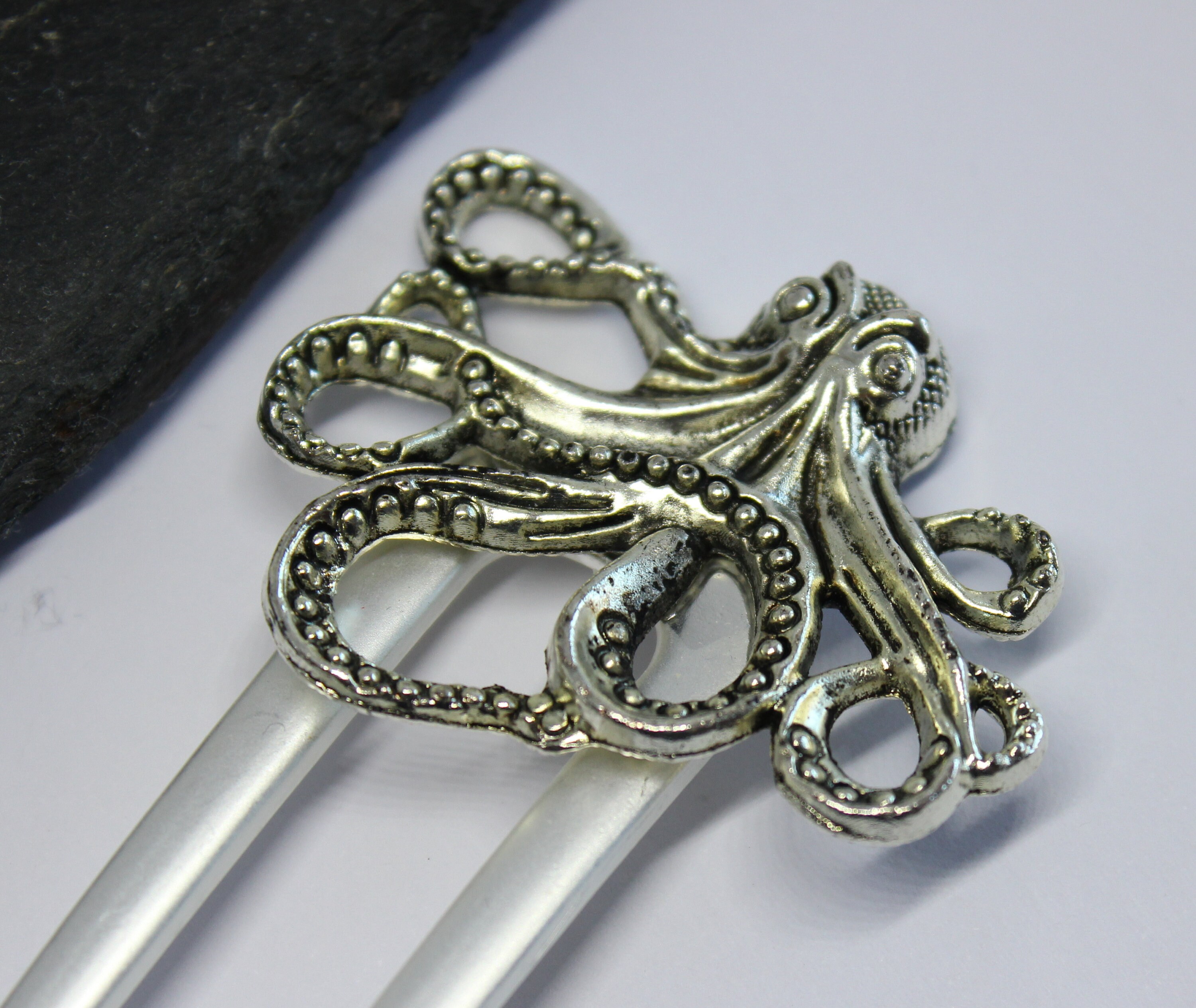Octopus Hair Fork Octopus Bun Fork Octopus Hair Accessory - Etsy