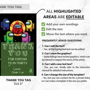 Editable Among Us Birthday Invitation, ANY AGE, Editable Template Corjl ...