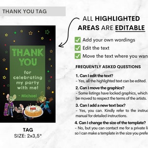 Thank You Tag Template, Chuck E Cheese Thank You Tags, Chuck E Cheese ...