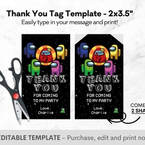 Editable Among Us Birthday Invitation, ANY AGE, Editable Template Corjl ...