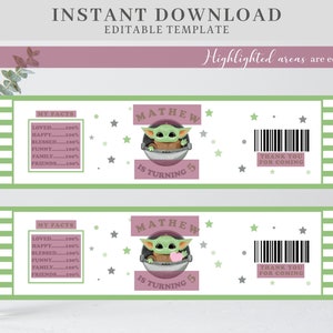 Editable Baby Yoda Water Bottle Labels, Star Wars Bottle Labels ...