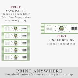 Editable Baby Yoda Water Bottle Labels, Star Wars Bottle Labels ...