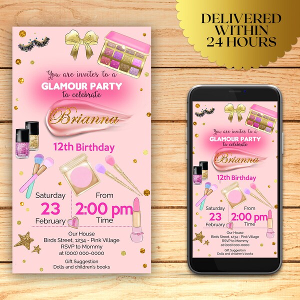 Glamour Invitation - Etsy