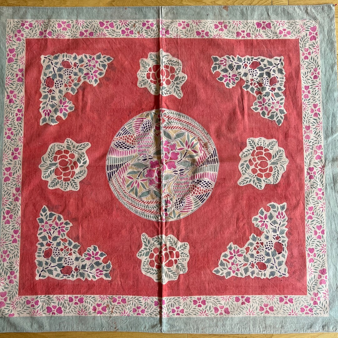 Chinese Furoshiki, Traditional Fabric Wrap, Vintage Printed Fabric ...