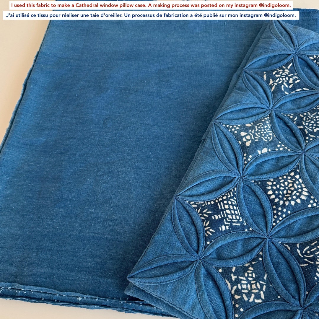 95cmx52cm Vintage Indigo Dyed Fabric, Vintage Indigo Fabric, Boro ...