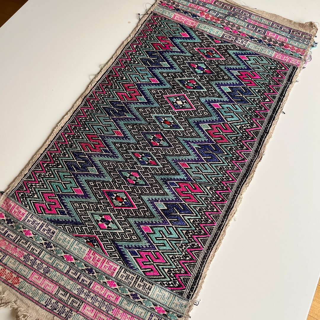 Vintage Chinese Minority Dong Handwoven Baby Carrier, Vintage Tribal ...