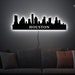Houston Neon Signhouston Skyline Led Signwooden Houston Neon - Etsy