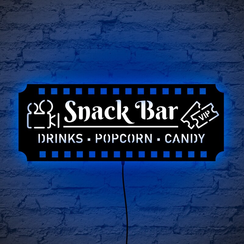 Snack Bar Sign - Etsy