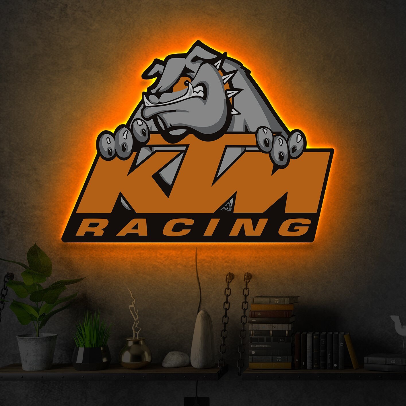 KTM Neon Light Sign, KTM Led Sign, Ktm Logo Sign, Motorcycle Neon Sign ...