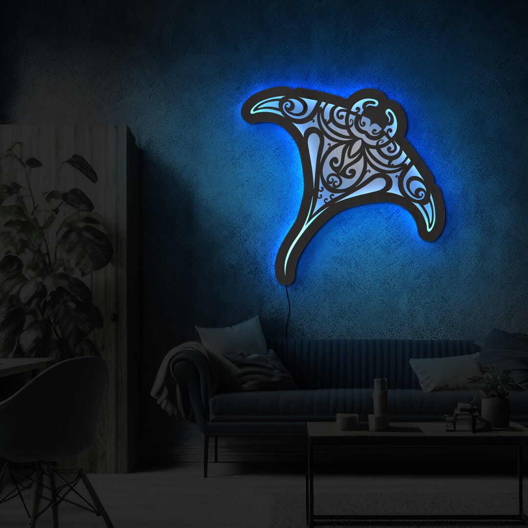 Manta Ray Lighting, Manta Ray Lamp, Manta Ray Neon Sign, Manta Ray Led ...