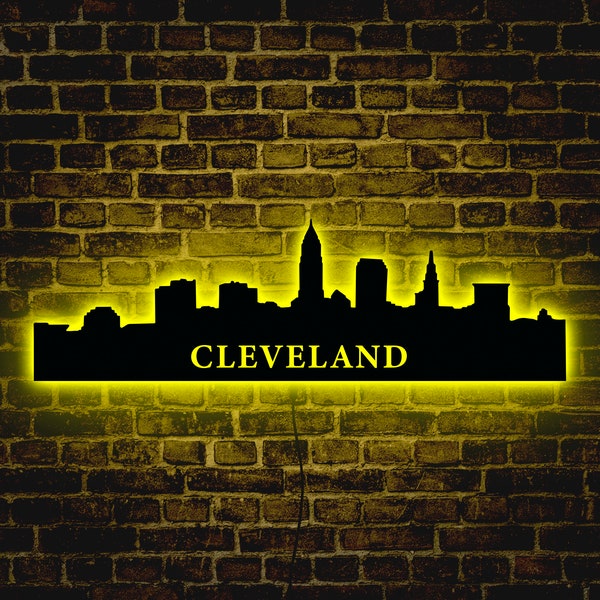 Cleveland Skyline - Etsy