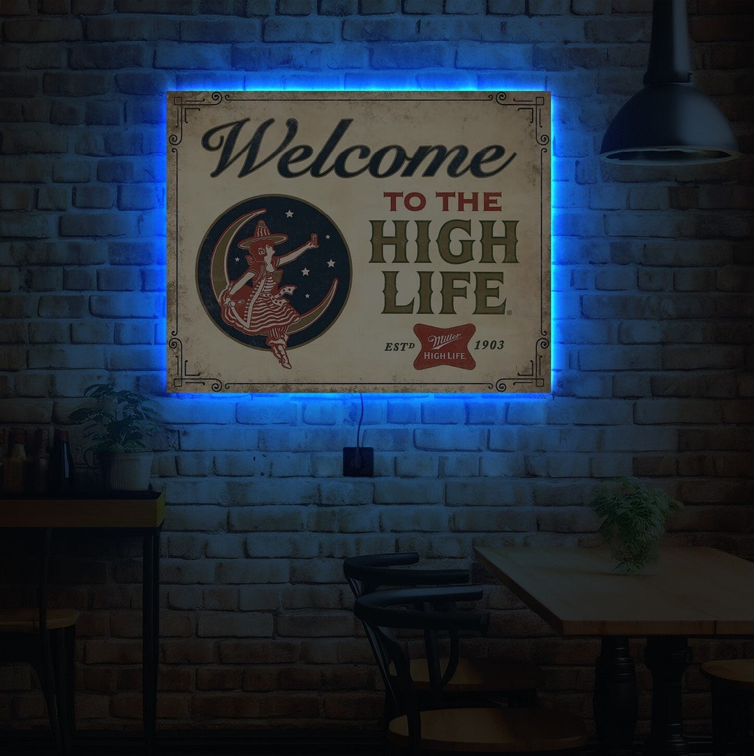 Miller Lite Led Sign, Miller Beer Neon Sign, Miller Light up Sign ...