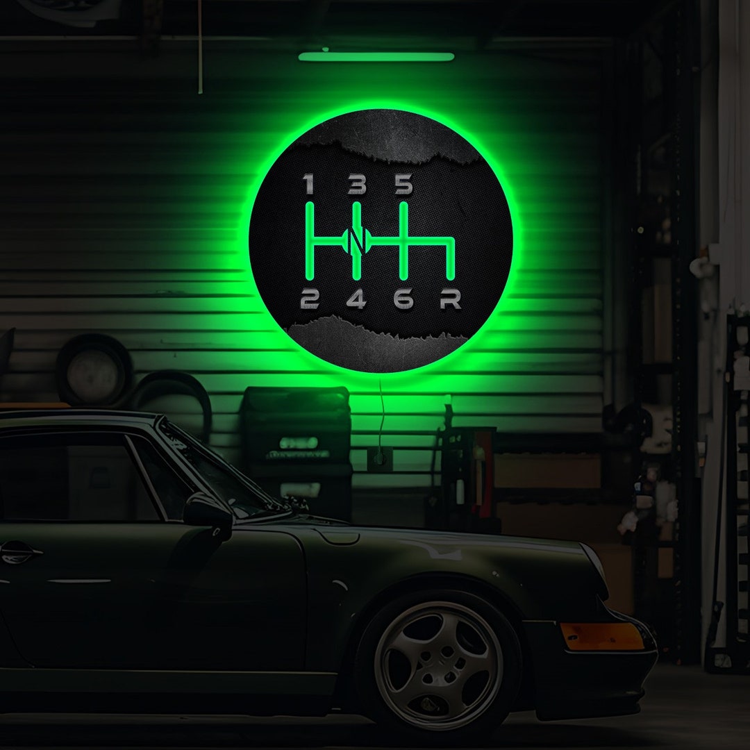 Gearbox Neon Sign, Automotive Neon Signs, Car Led Sign, Garage Light up ...