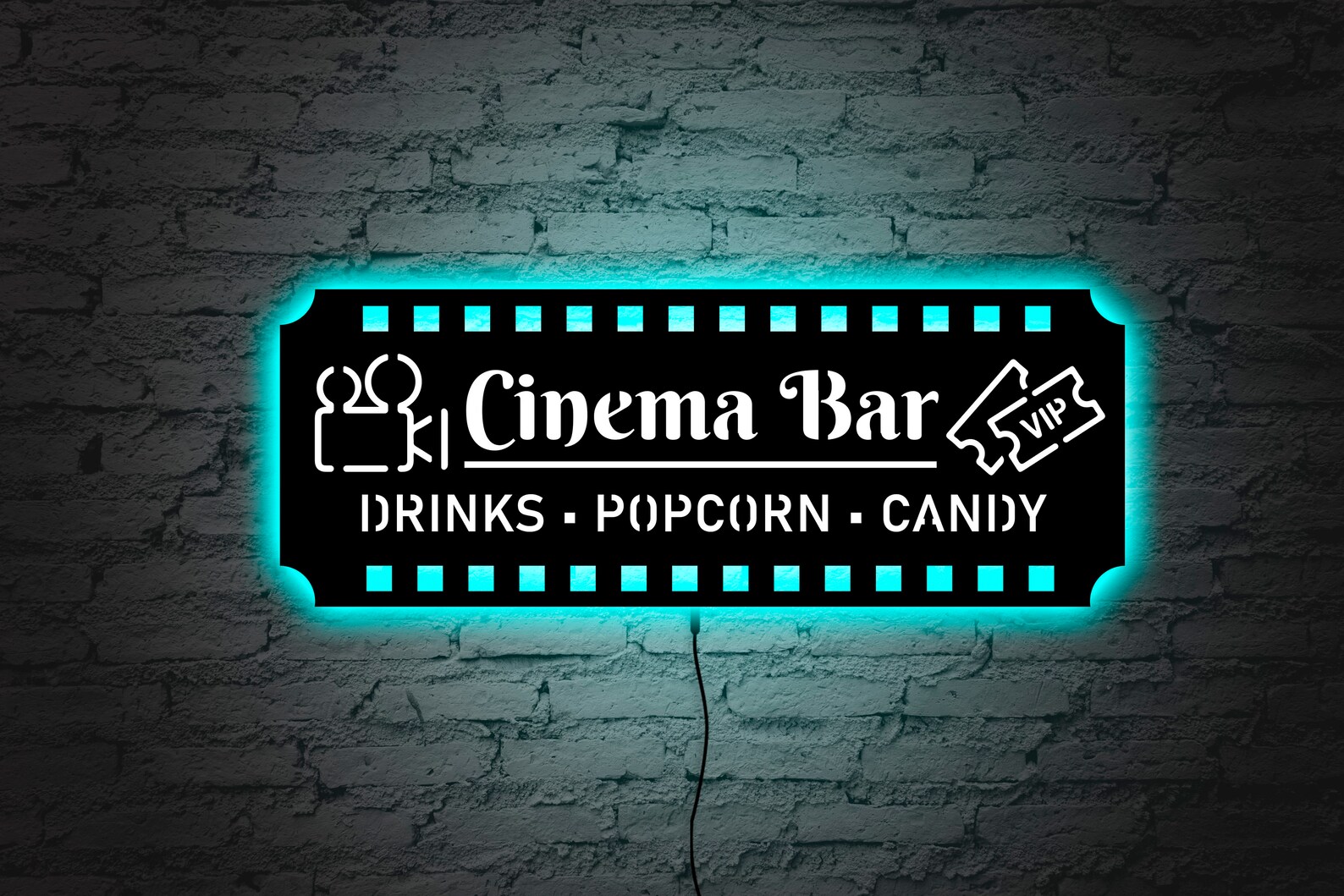 Cinema Neon Sign Cinema Bar Neon Sign Cinema Light Cinema - Etsy