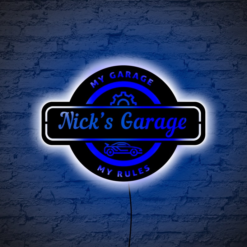 Custom Garage Neon Sign, Garage Led Sign, Garage Neon Light, Custom ...