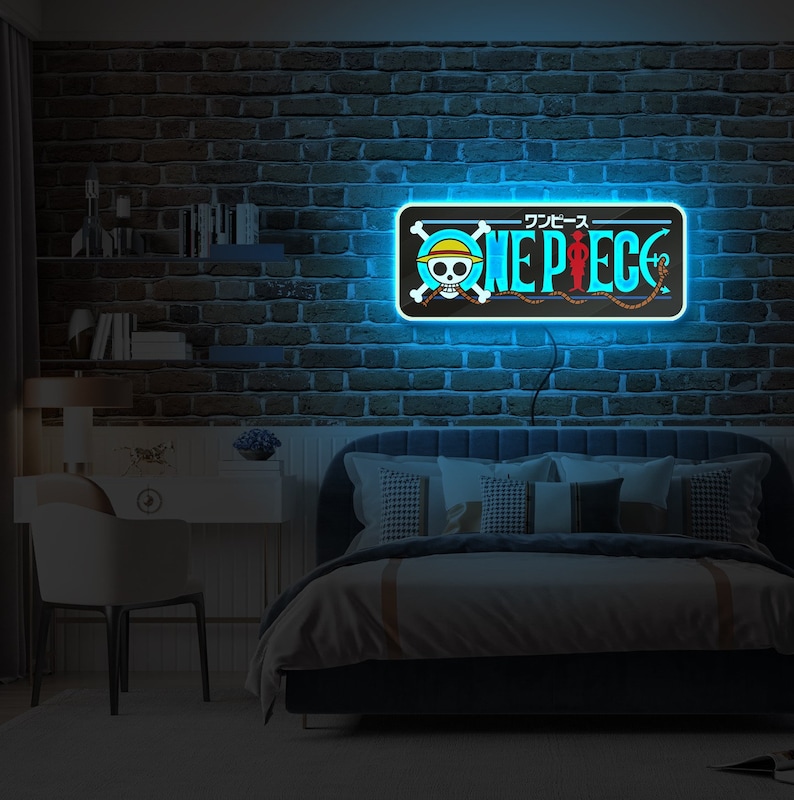 One Piece Neon Light Sign, One Piece Led Sign, One Piece Light Sign ...