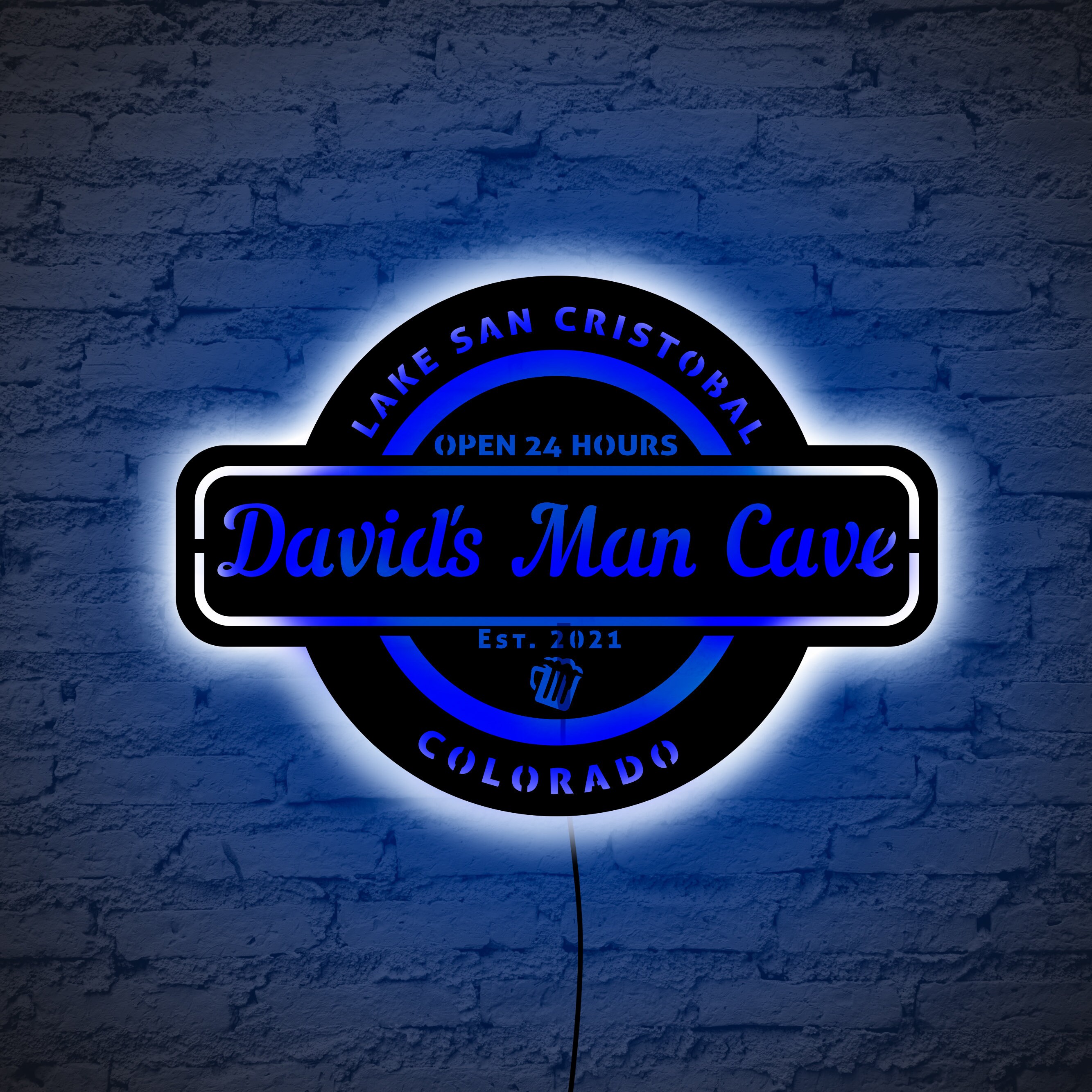 Man Cave Neon Sign, Custom Man Cave Sign Led, Man Cave Light up Sign ...