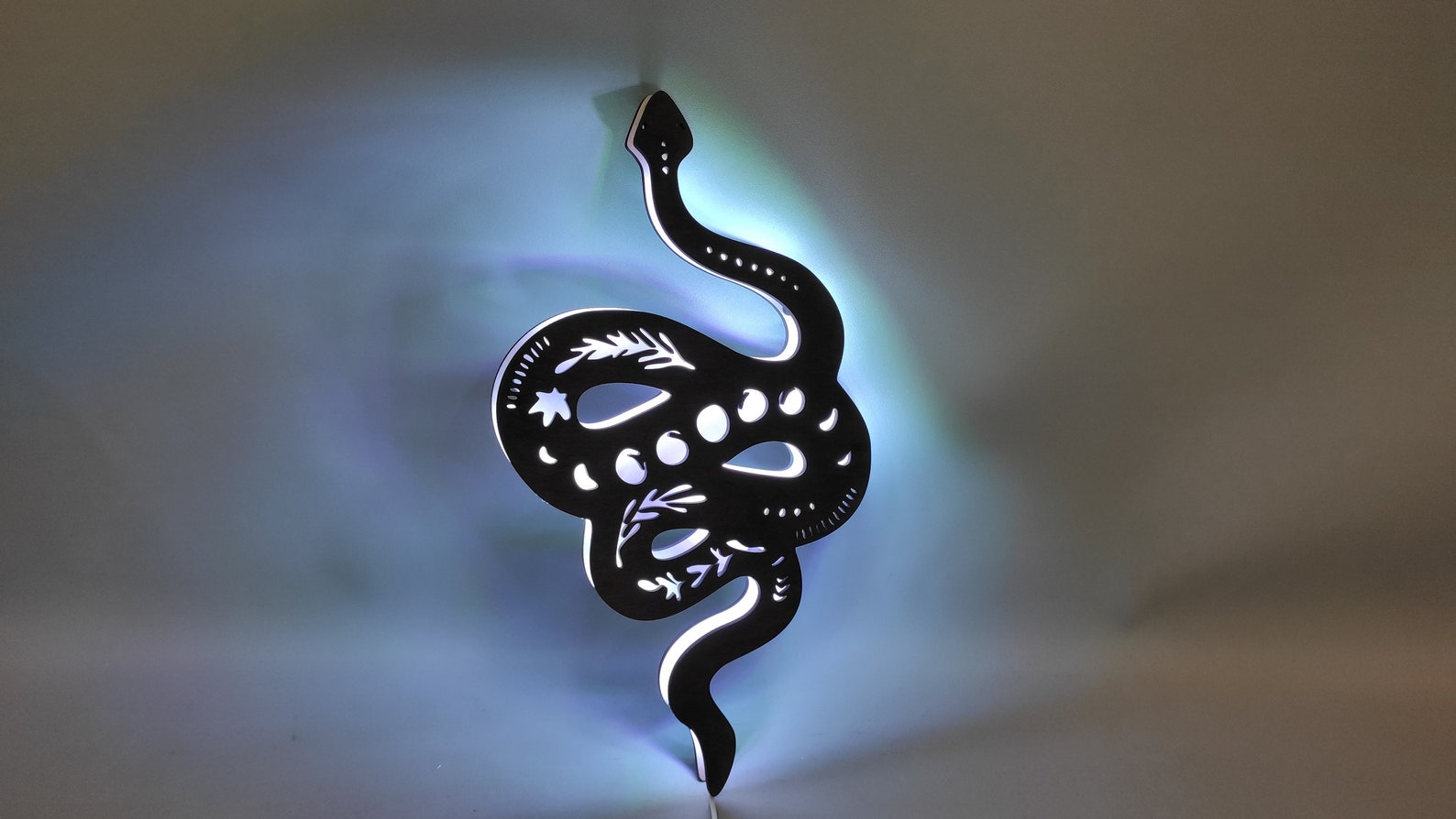 Snake Wall Art Snake Wall Decor Snake Wall Light Snake Led - Etsy