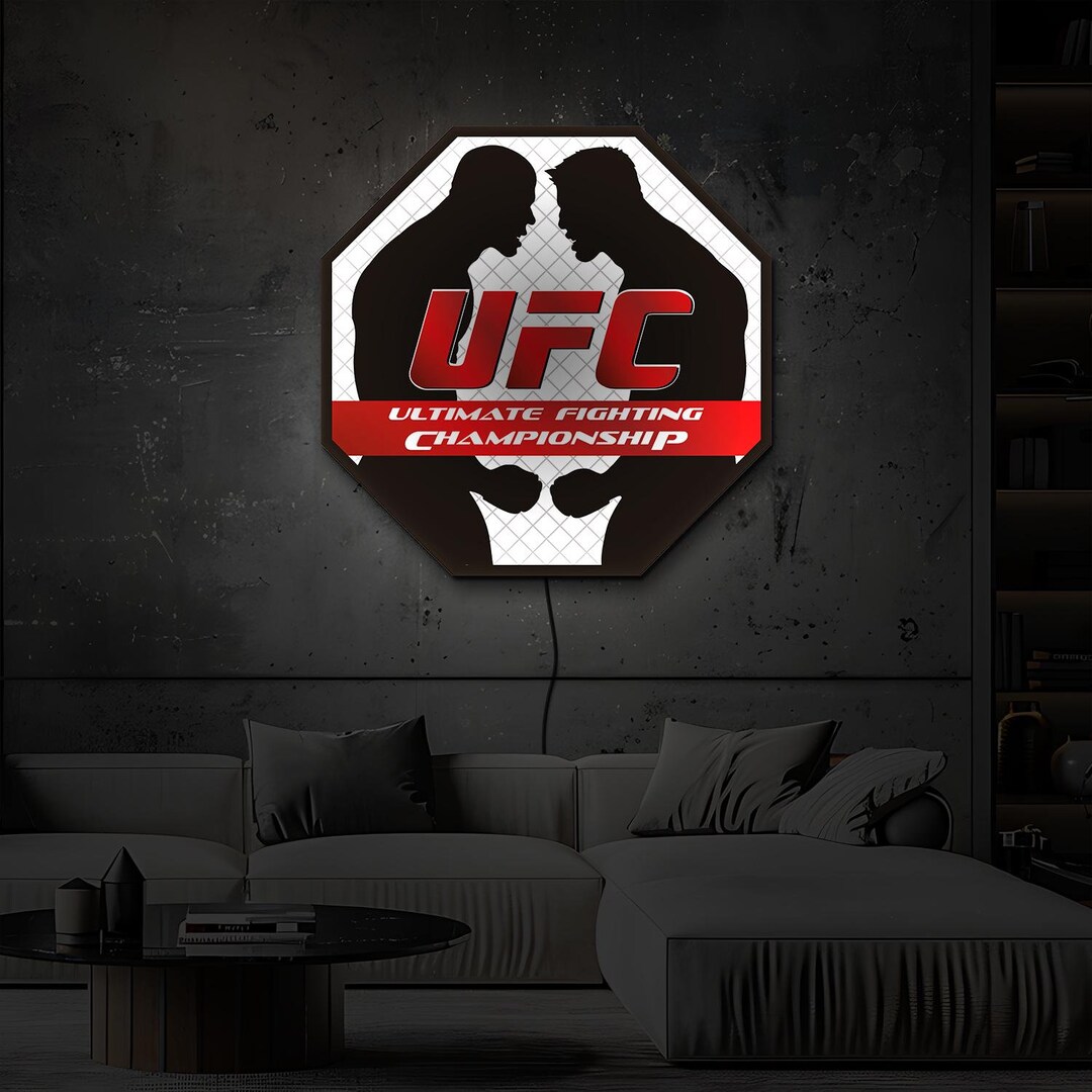 UFC Neon Sign, UFC Led Sign, Boxing Neon Sign, GYM Neon Sign, Ufc Wall ...