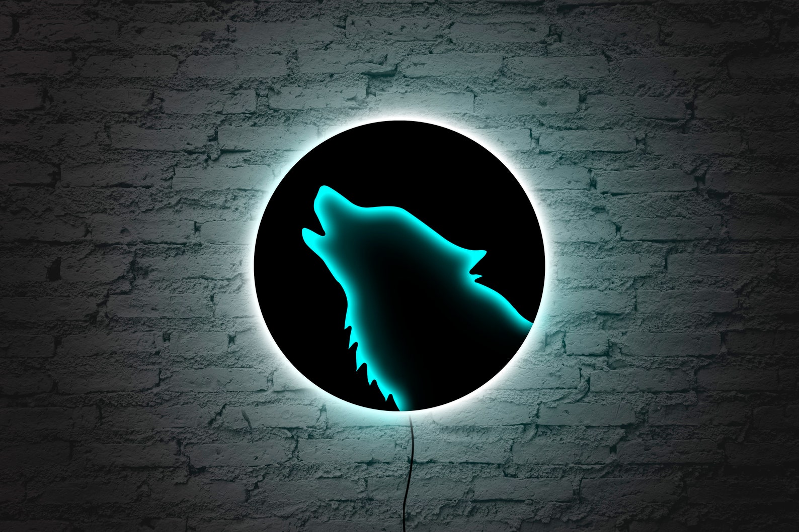 Wolf Neon Sign Wolf Led Sign Wolf Neon Light Sign Wolf Wall | Etsy