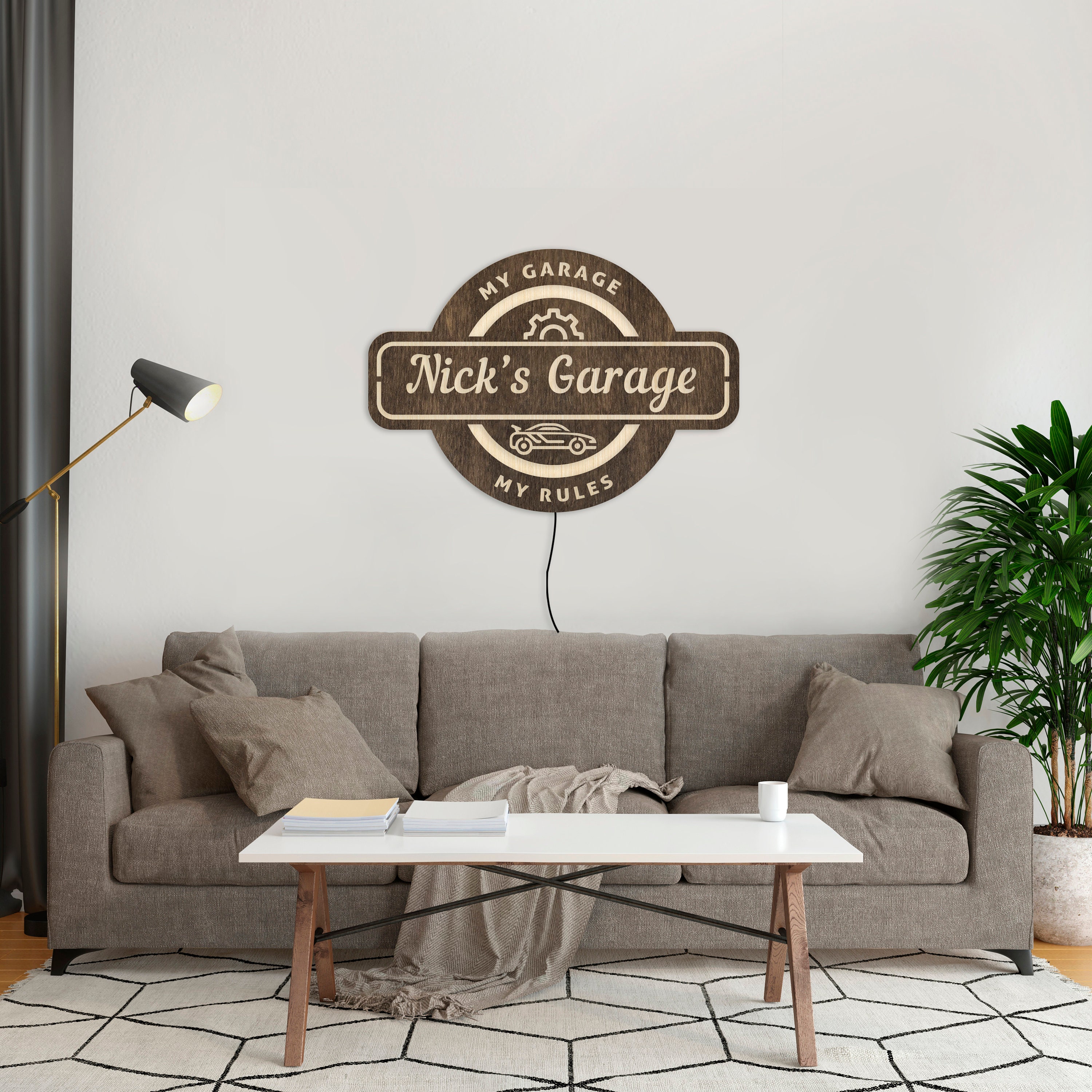 Custom Garage Neon Sign Garage Led Sign Garage Neon Light - Etsy