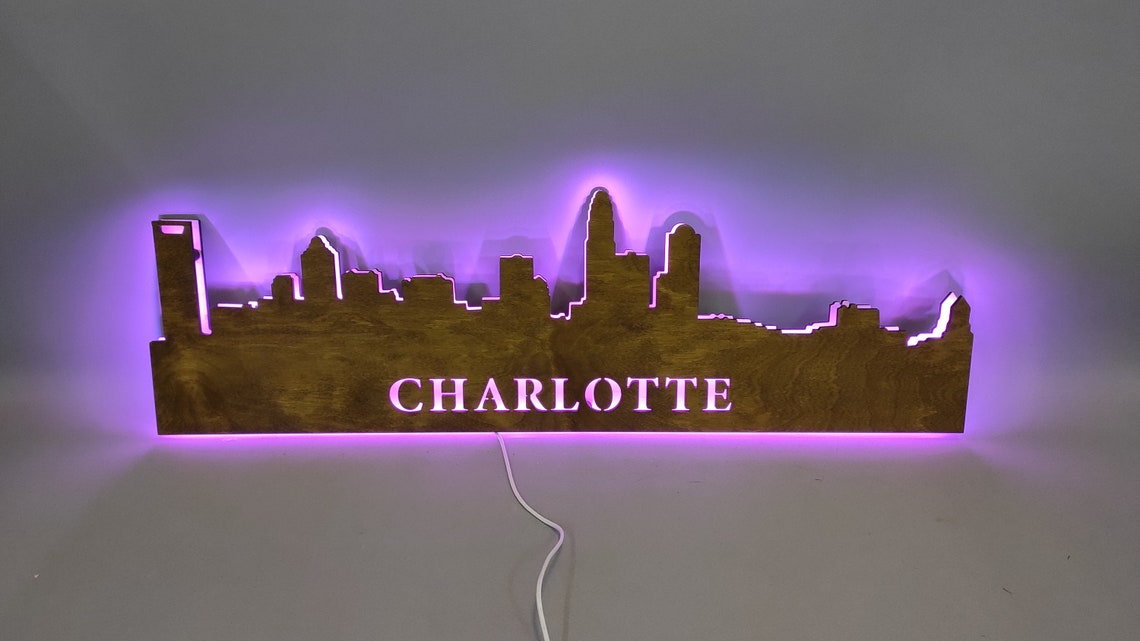 Cleveland Skyline Led Cleveland Skyline Light Cleveland - Etsy