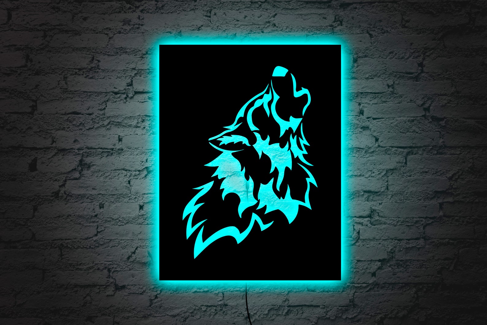 Wolf Neon Sign Wolf Led Sign Wolf Led Light Wolf Wall | Etsy