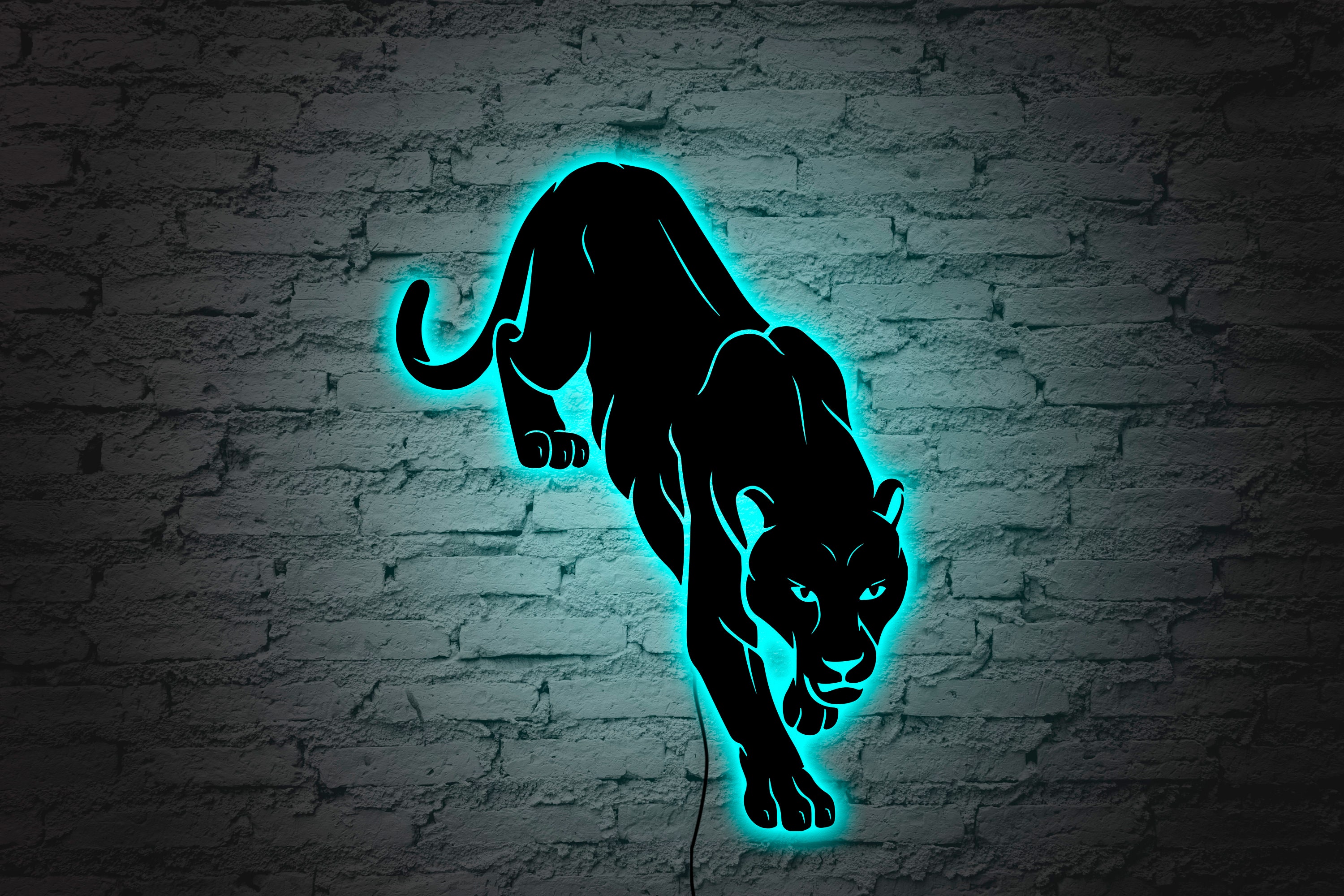 Panther Neon Sign Animal Neon Sign Animal Led Sign Panther - Etsy