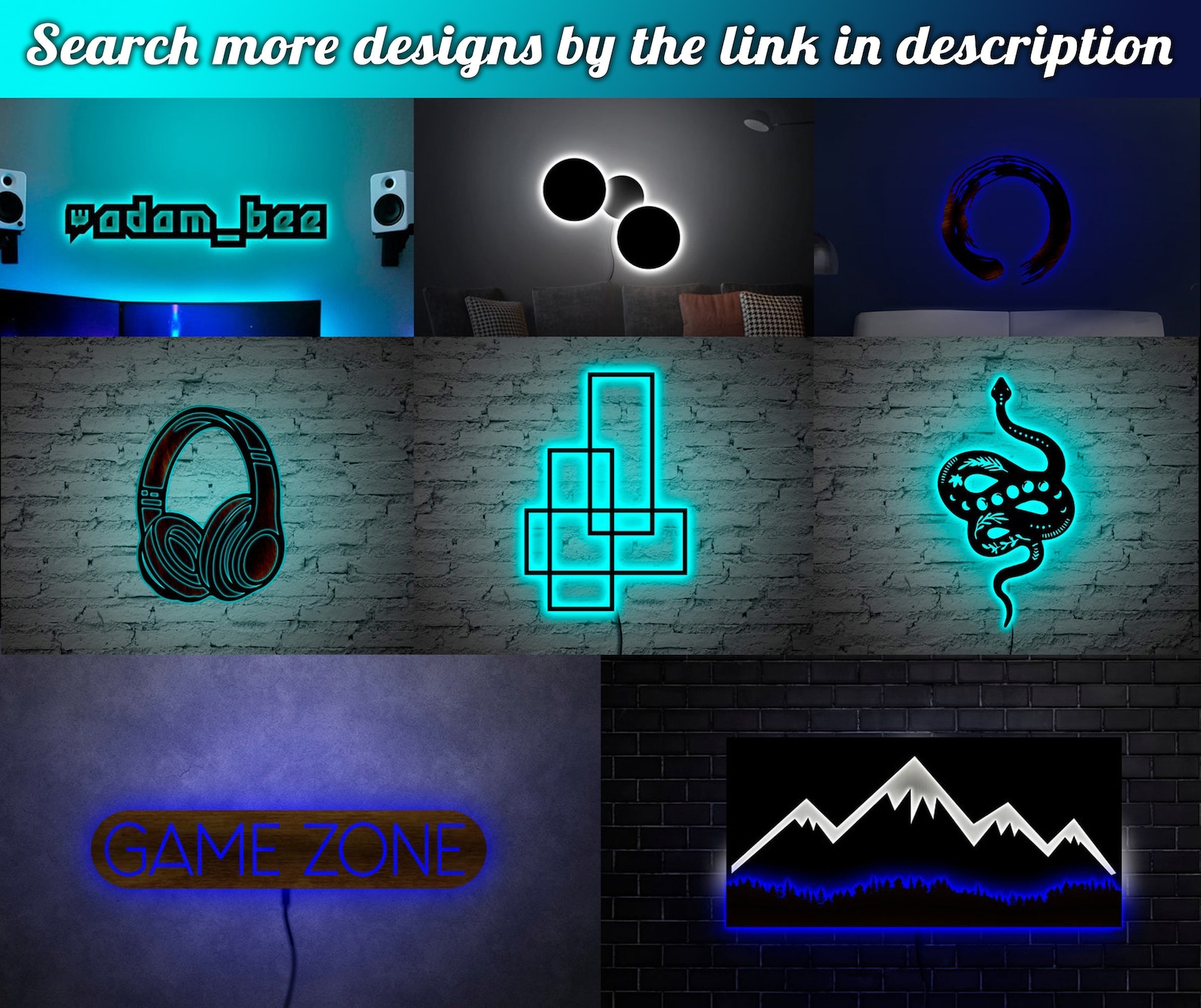 Game Room Led Light Gaming Room Decor Led Lights for Gaming - Etsy UK