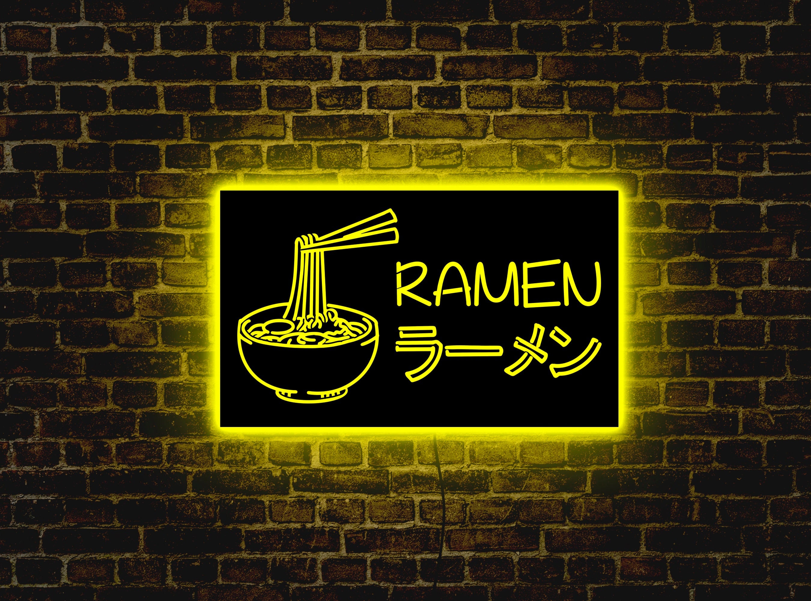 Letrero de neón Ramen, luz de neón Ramen, letrero led Ramen, letrero de ...
