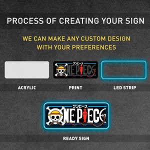 One Piece Neon Light Sign, One Piece Led Sign, One Piece Light Sign ...
